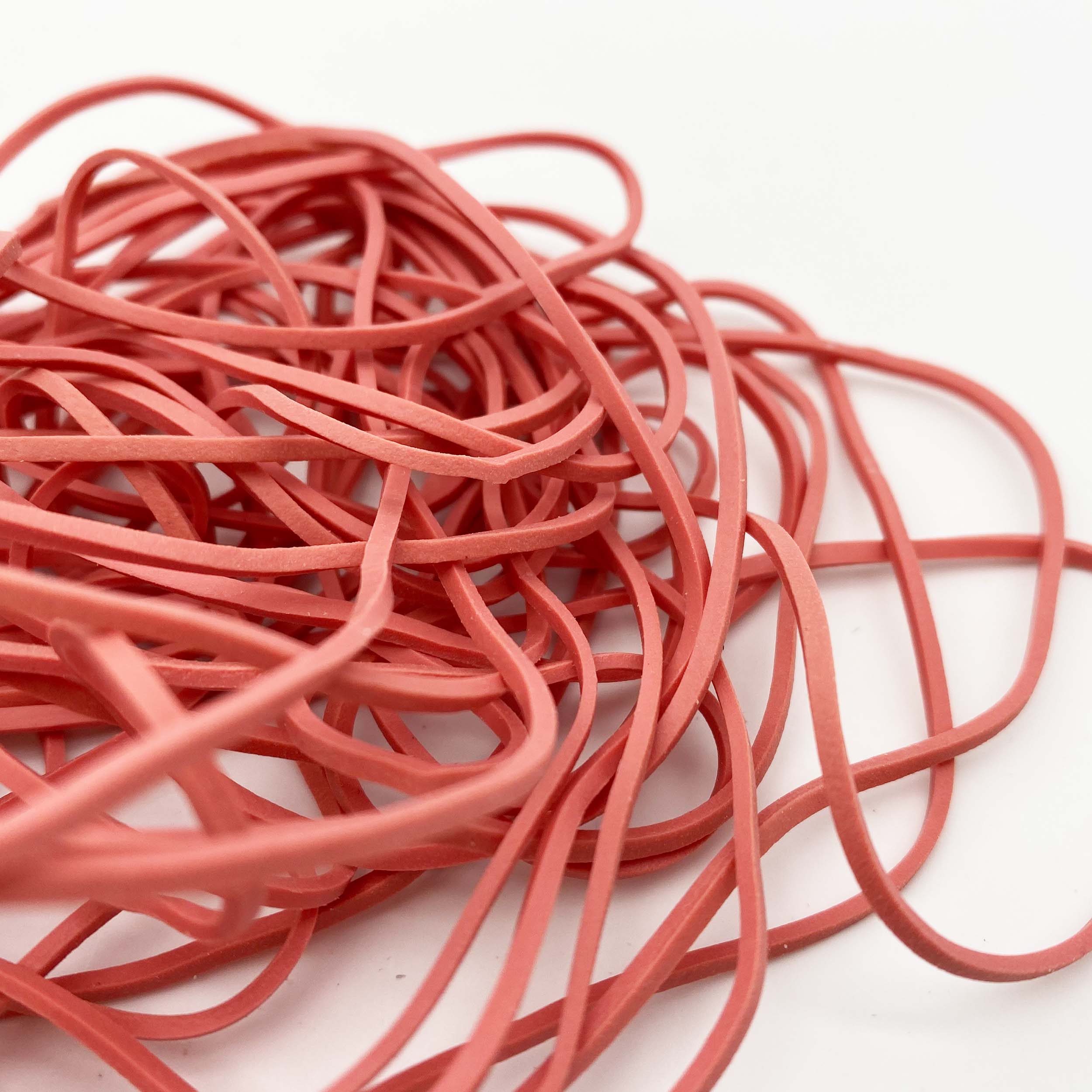 Kit de 25 élastiques pour Flashcards Leitner roses - Confetti Campus