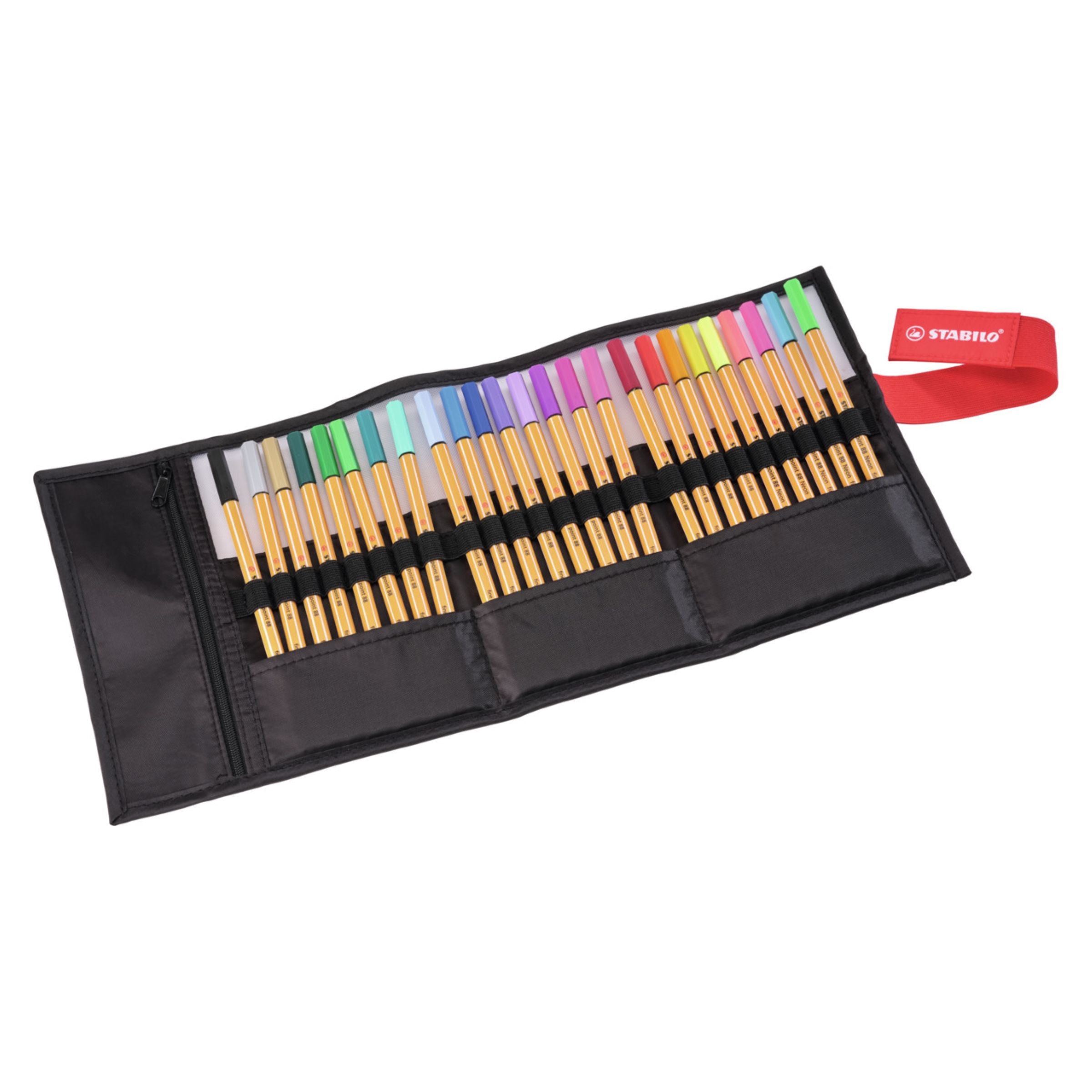 STABILO point 88 Stylos-feutres x25 et trousse enroulable ARTY ...