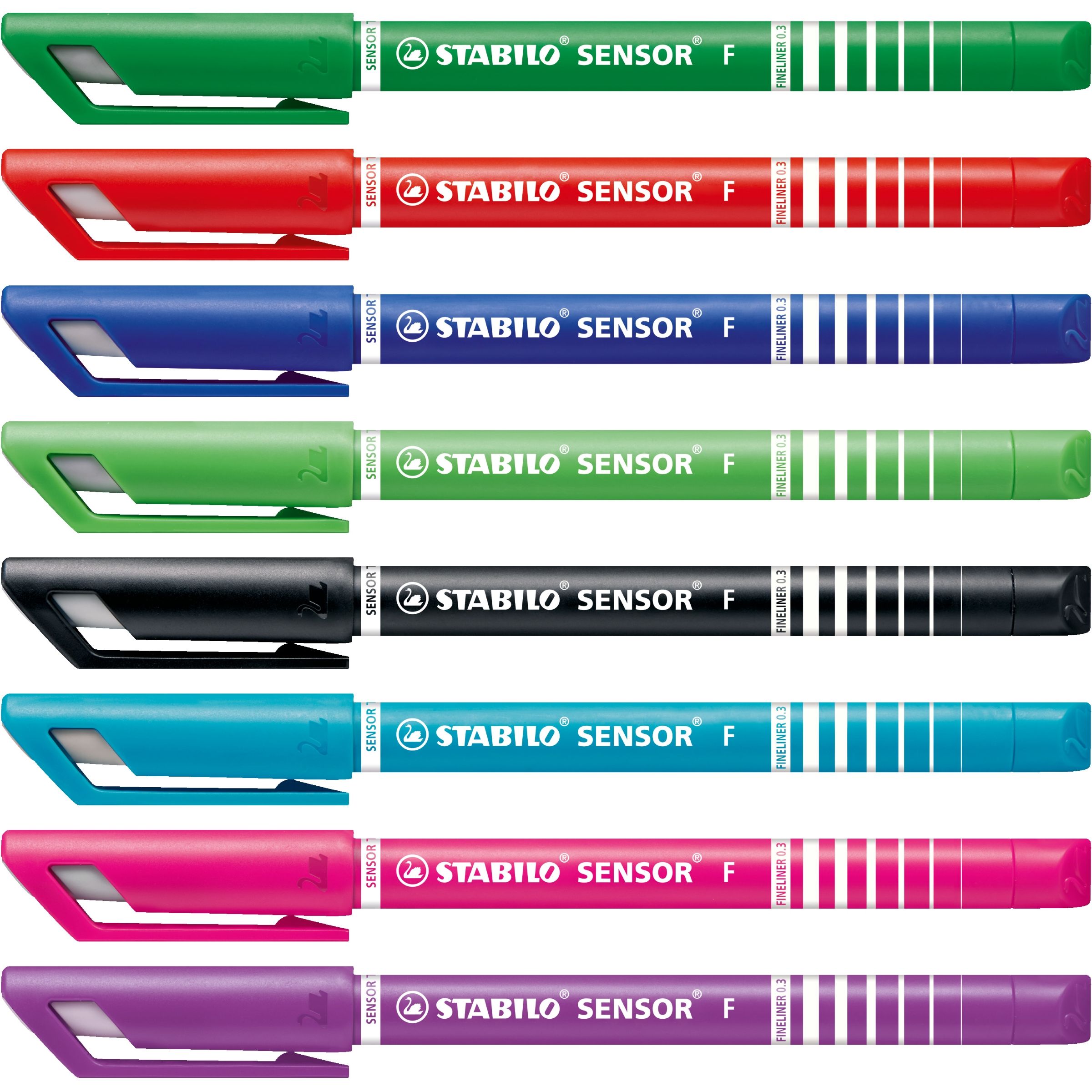 STABILO SENSOR F Stylo-feutre Rose - Confetti Campus