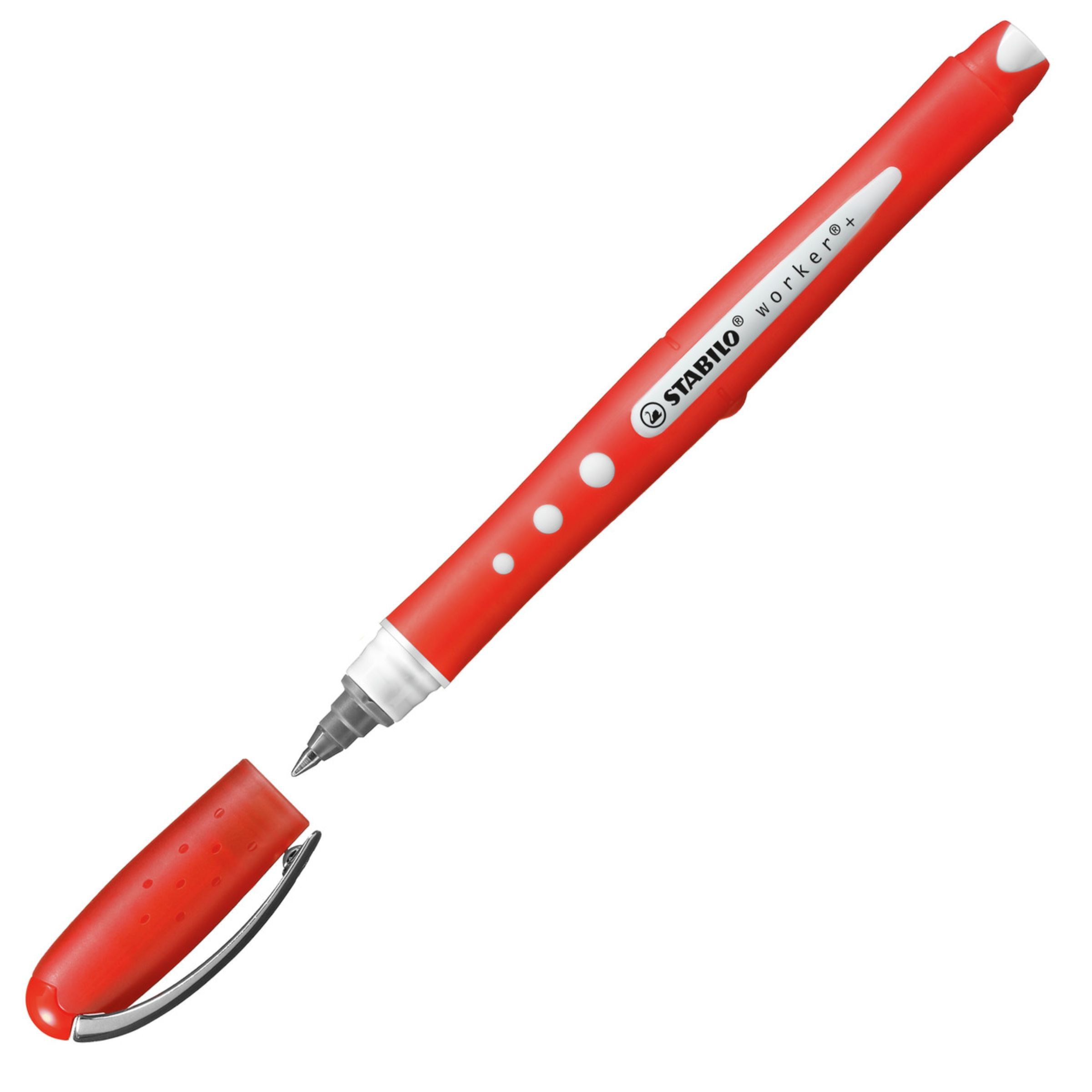STABILO worker+ Colorful Stylo-roller Rouge - Confetti Campus