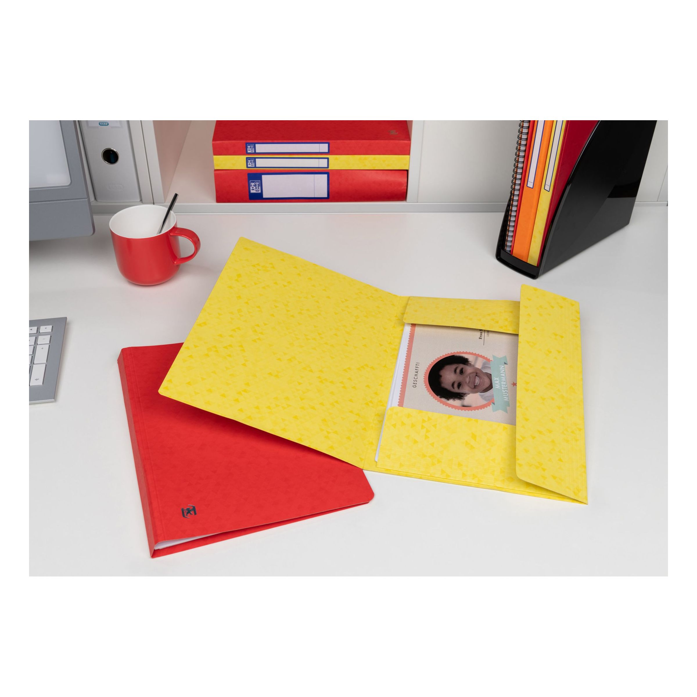 OXFORD TOP FILE+ Chemise à élastique A4 Jaune