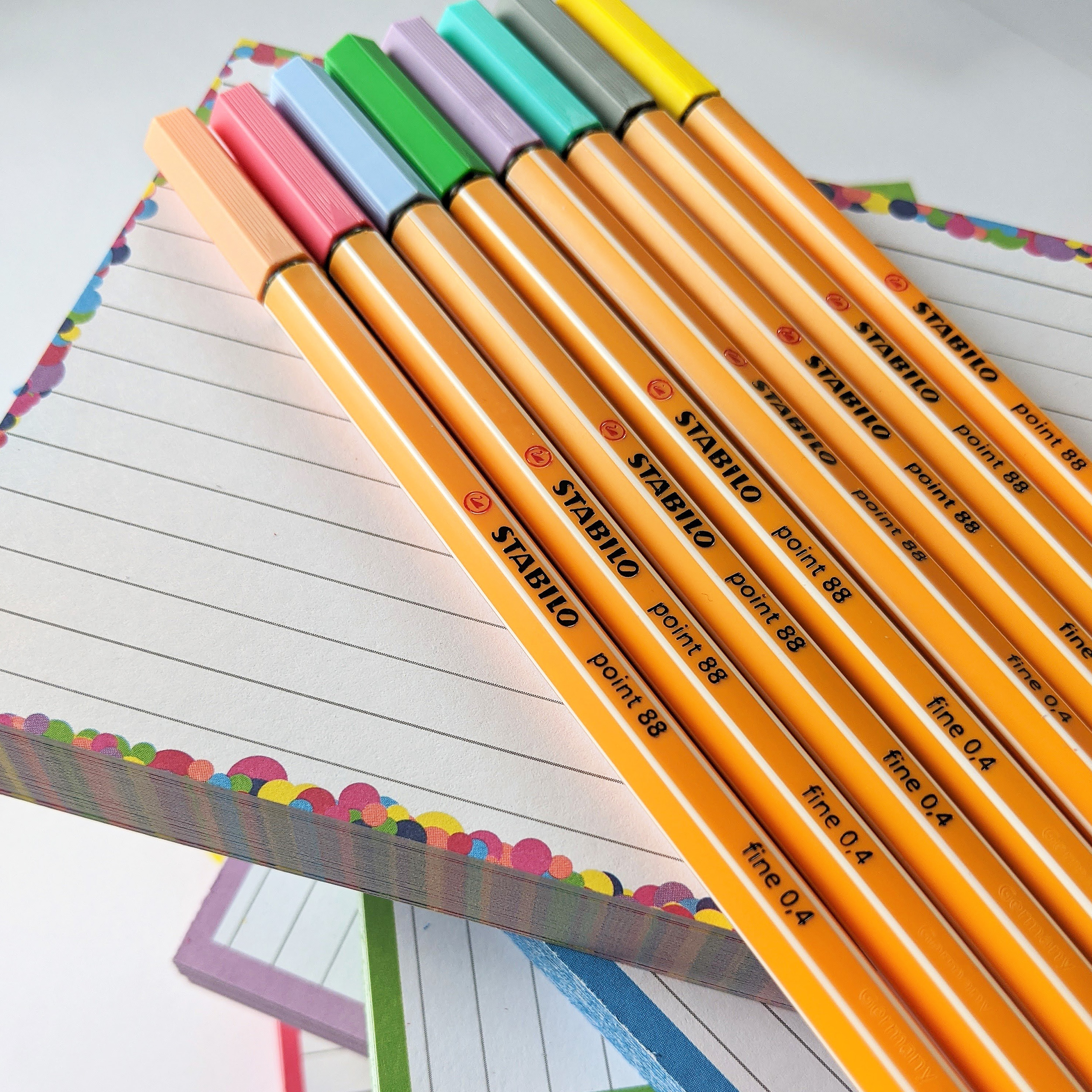 STABILO point 88 Stylos-feutres assorti pastel x8 - Confetti Campus