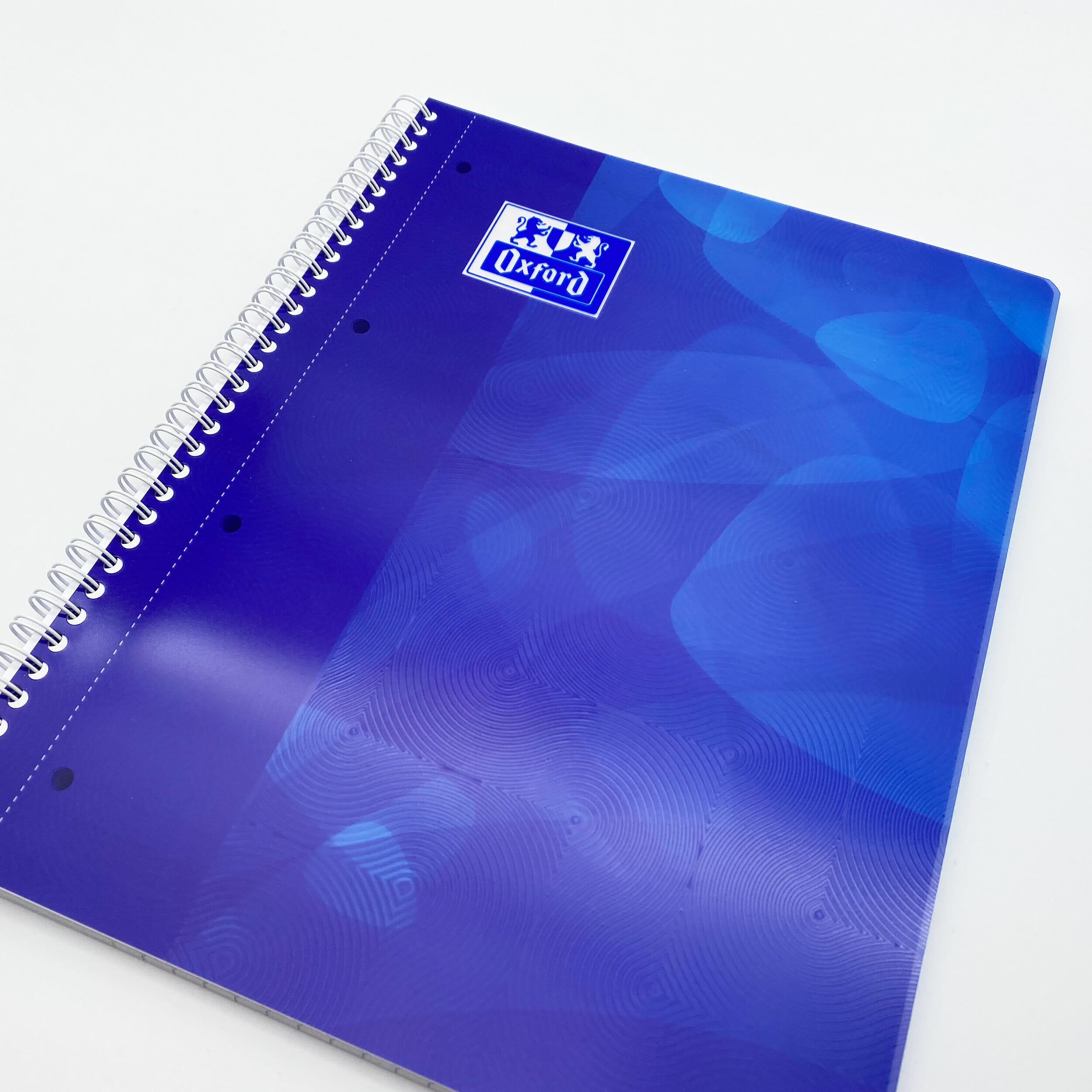 OXFORD LAGOON Cahier A4+ à spirale 160 pages grands carreaux Seyes Bleu ...