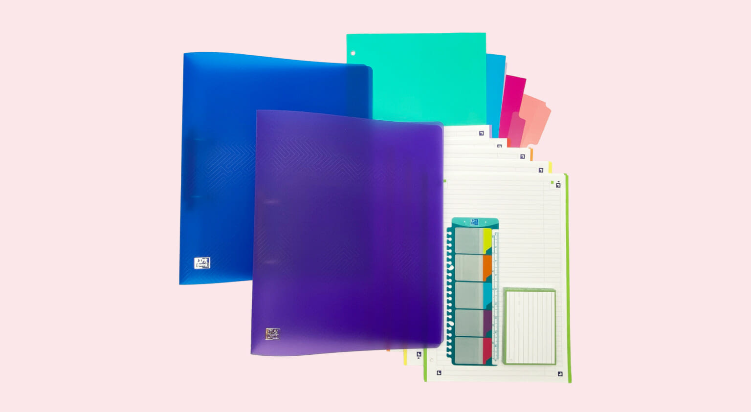 OXFORD Cahier A4+ à spirale 160 pages lignées méthode Cornell Bleu ...