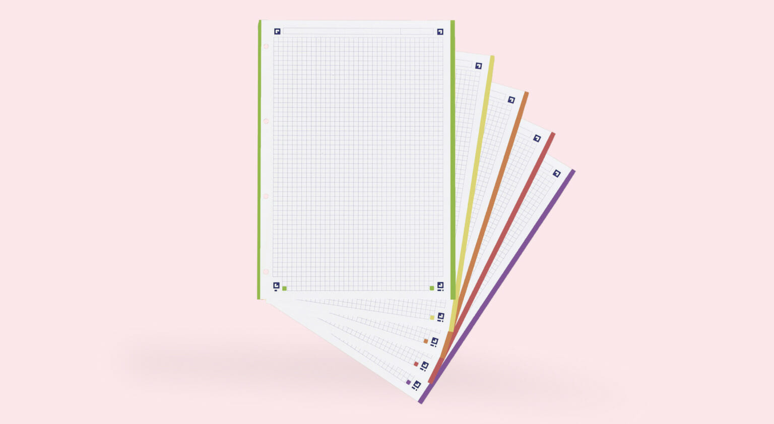 OXFORD Cahier A4+ à spirale 160 pages lignées méthode Cornell Bleu ...