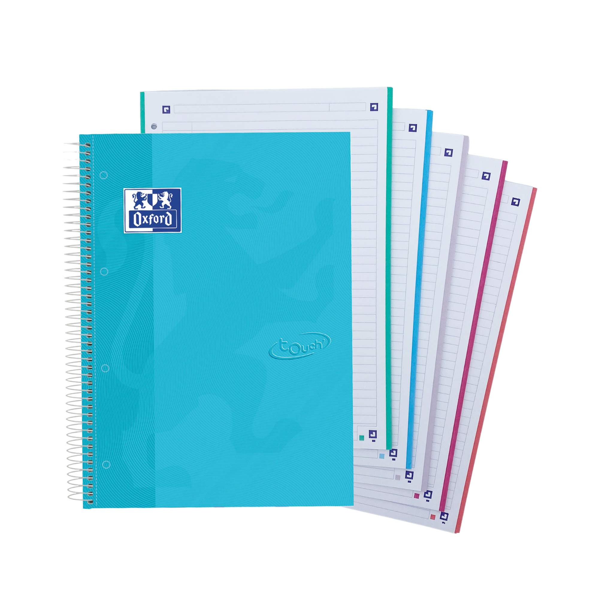 OXFORD TOUCH EUROPEAN BOOK5 Cahier A4+ à spirale 240 pages ligné Bleu ...
