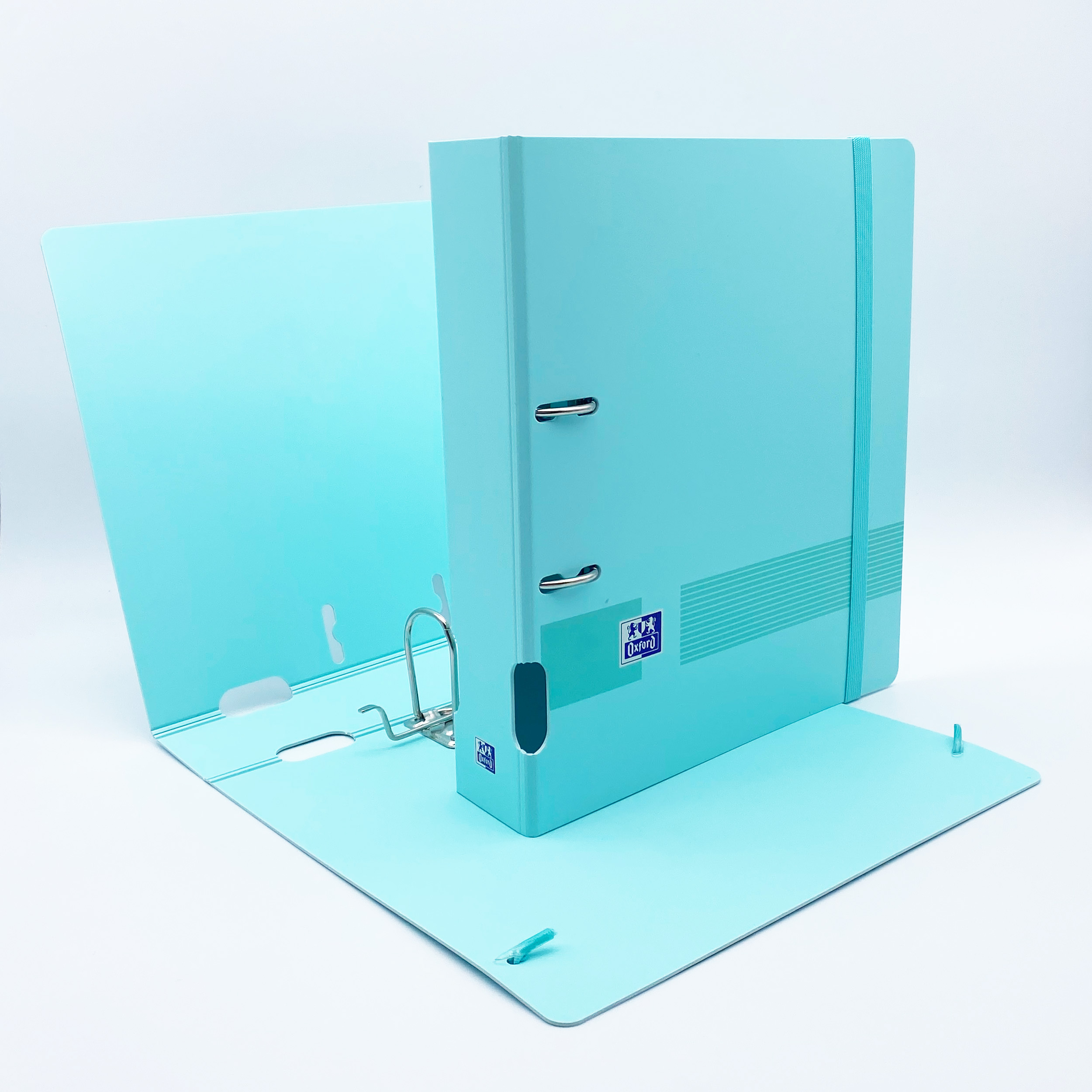 OXFORD LIVE & GO Classeur à levier A4+ Bleu Azurin