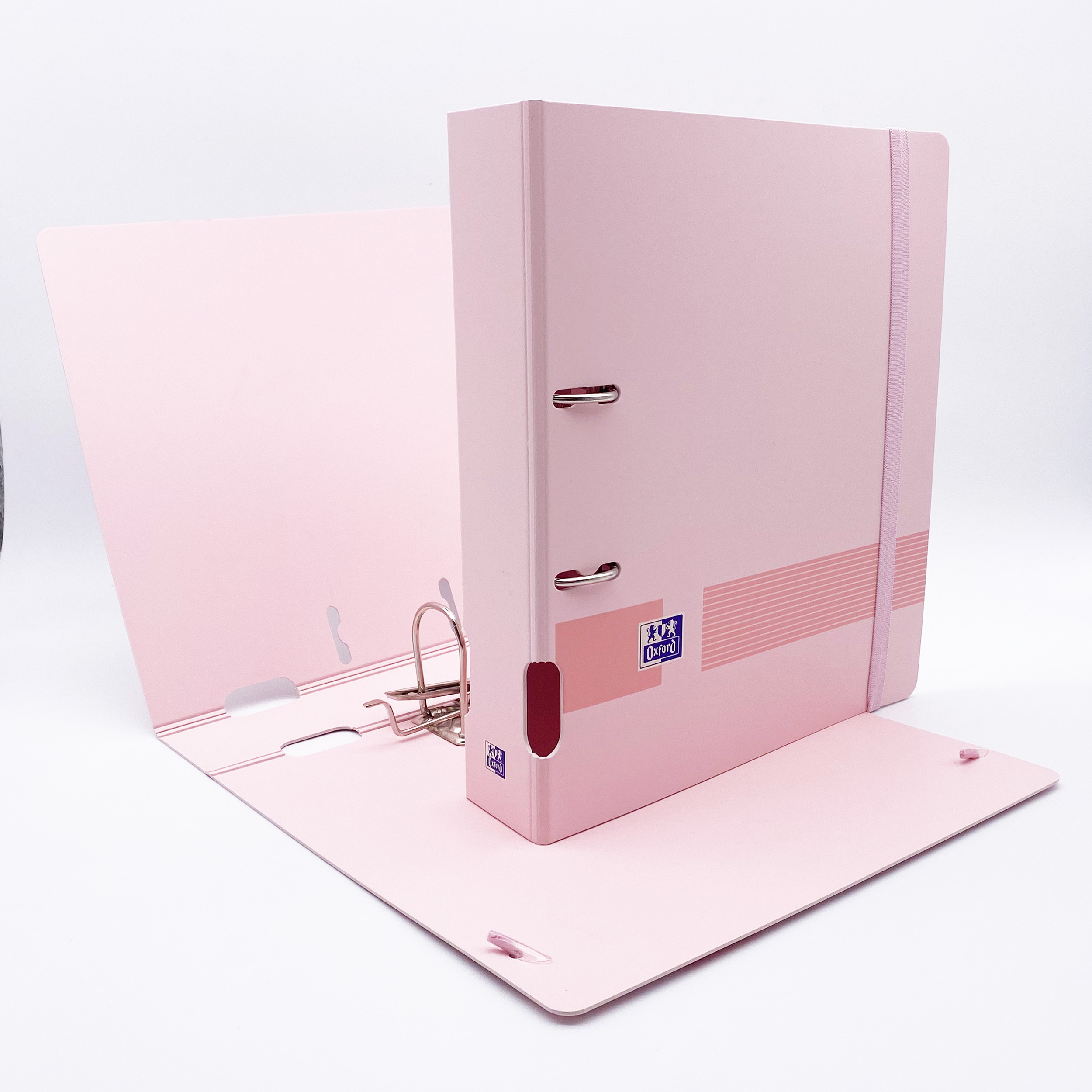 OXFORD LIVE & GO Classeur à levier A4+ Rose dragée