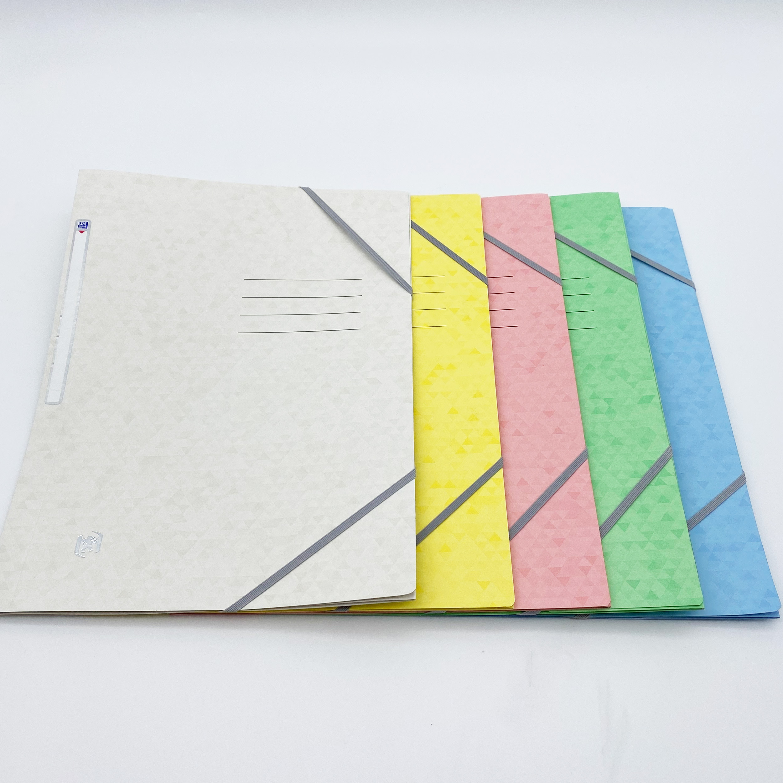 Lot de 5 Chemises à élastique en carte OXFORD TOP FILE+