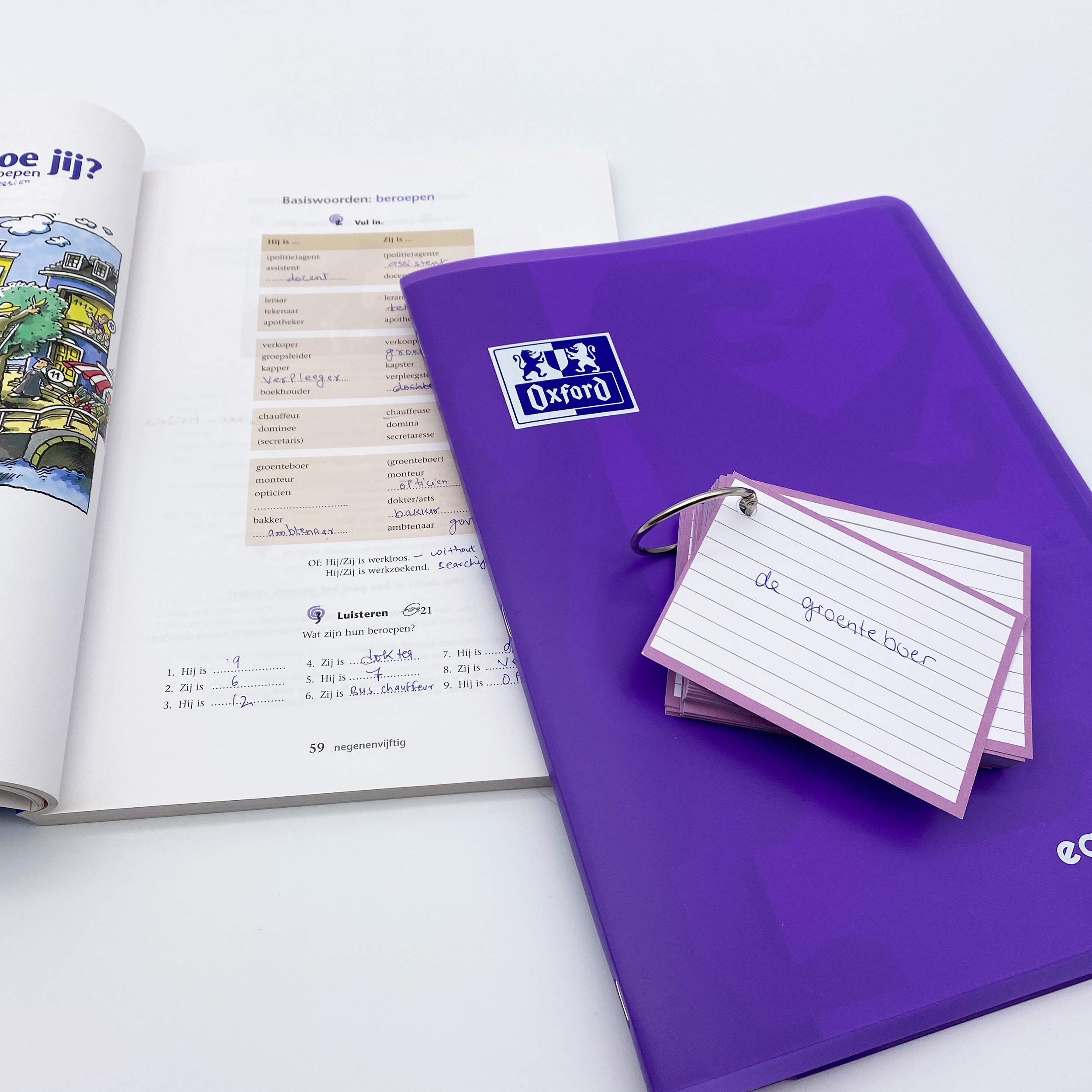 Cahier A4 Oxford Easybook 96 pages ligné violet