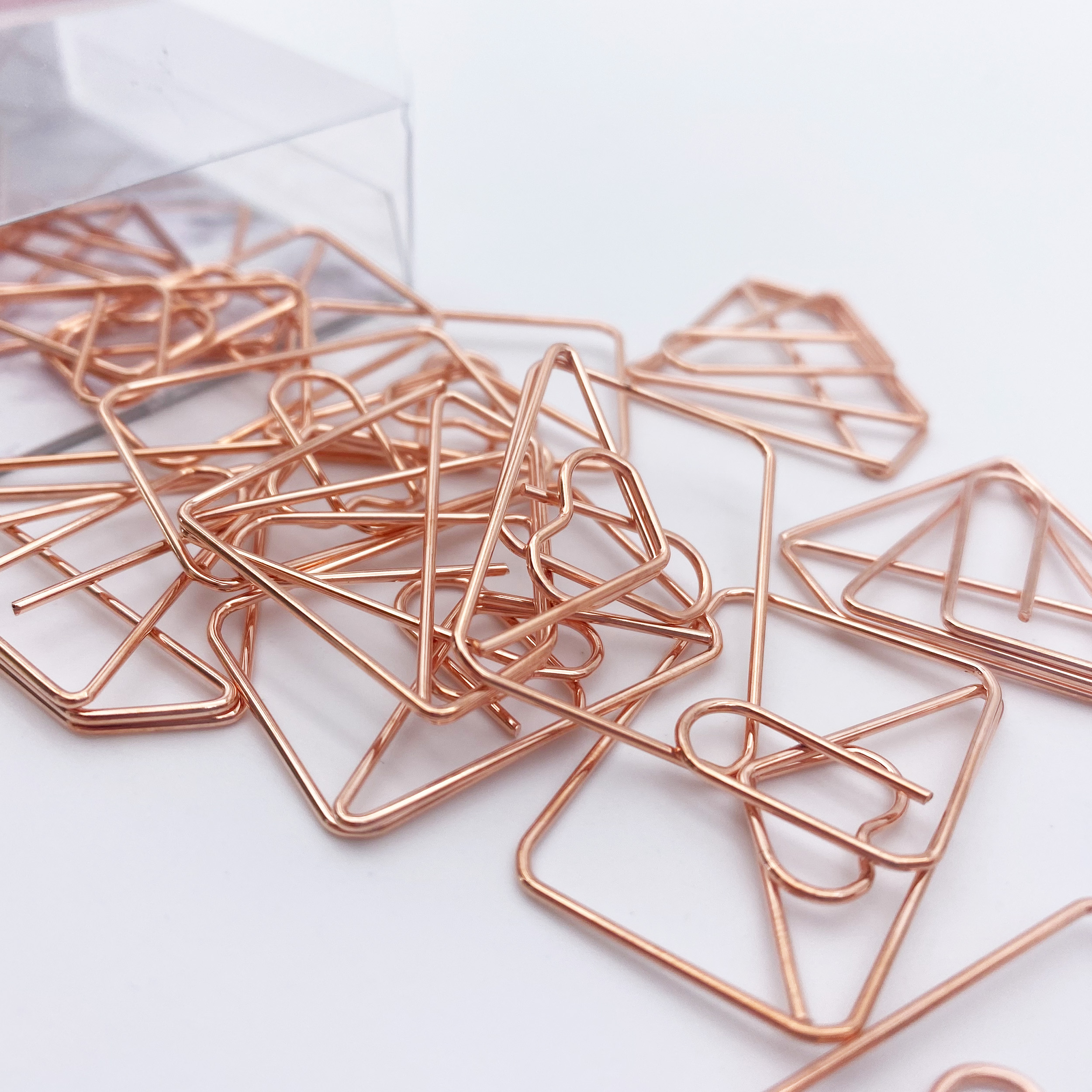 BRUNNEN 16 jolis trombones assortis Rose gold