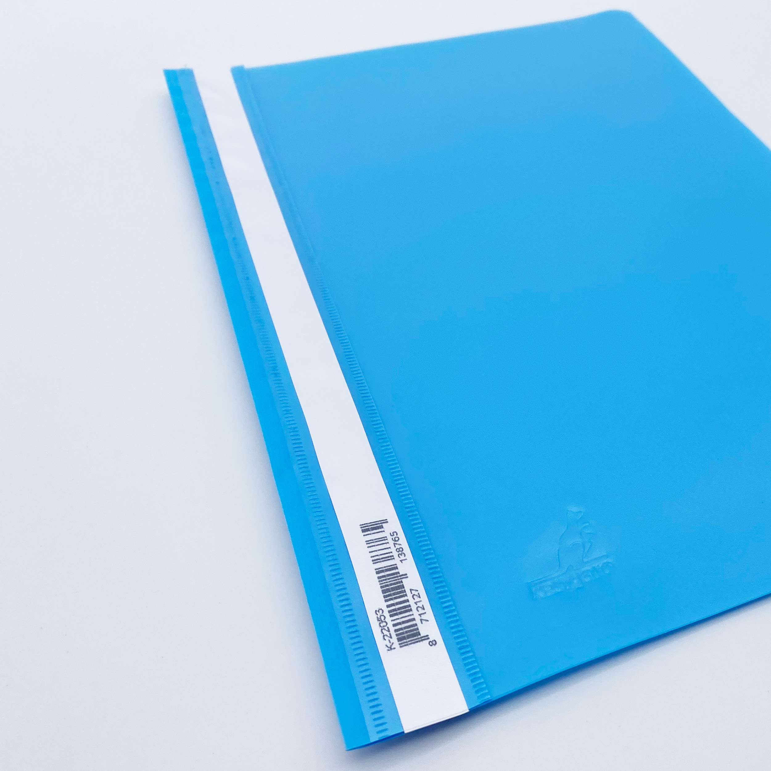 KANGARO Chemise à lamelle A4 en plastique Bleu clair