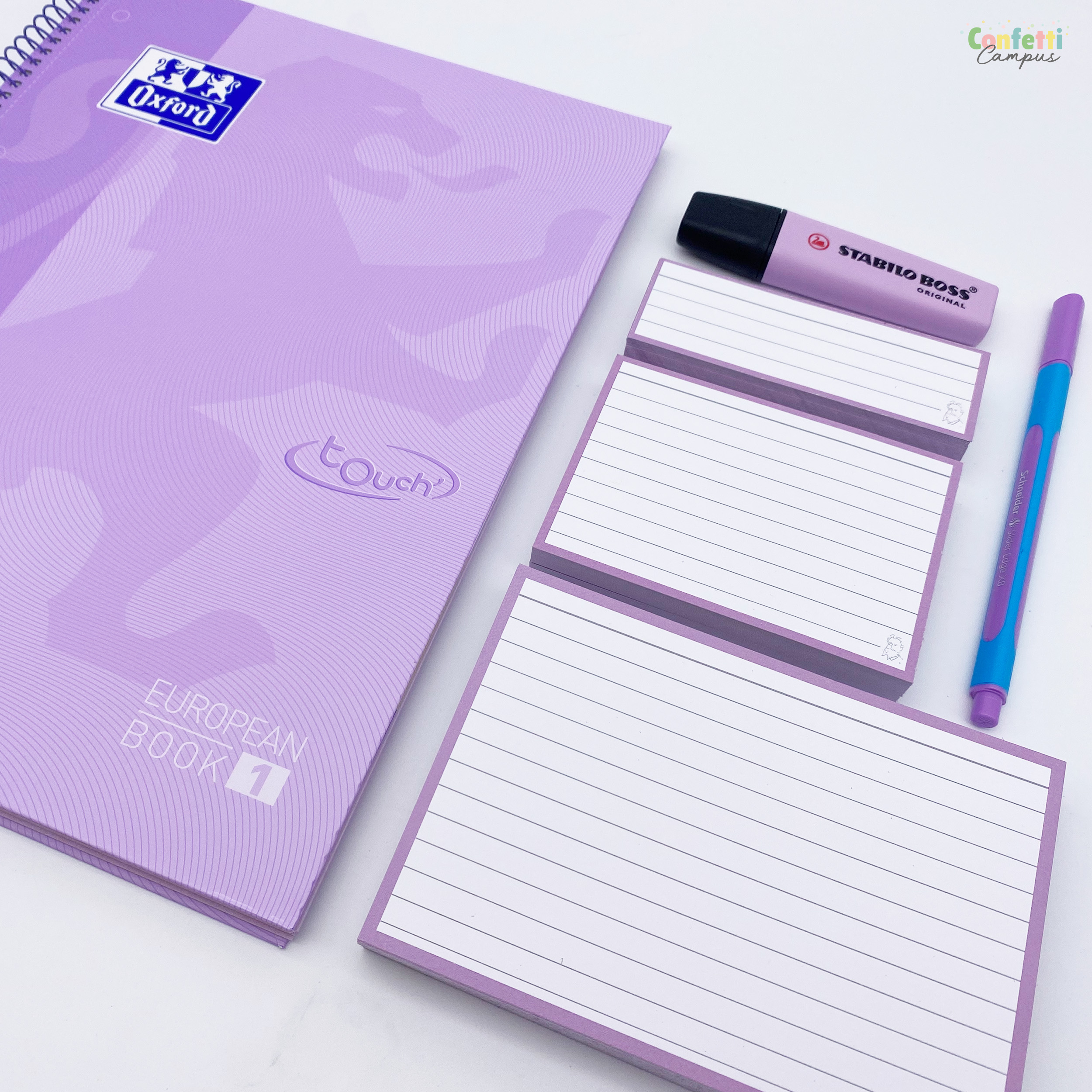 Kit Mes jolies notes de cours violettes