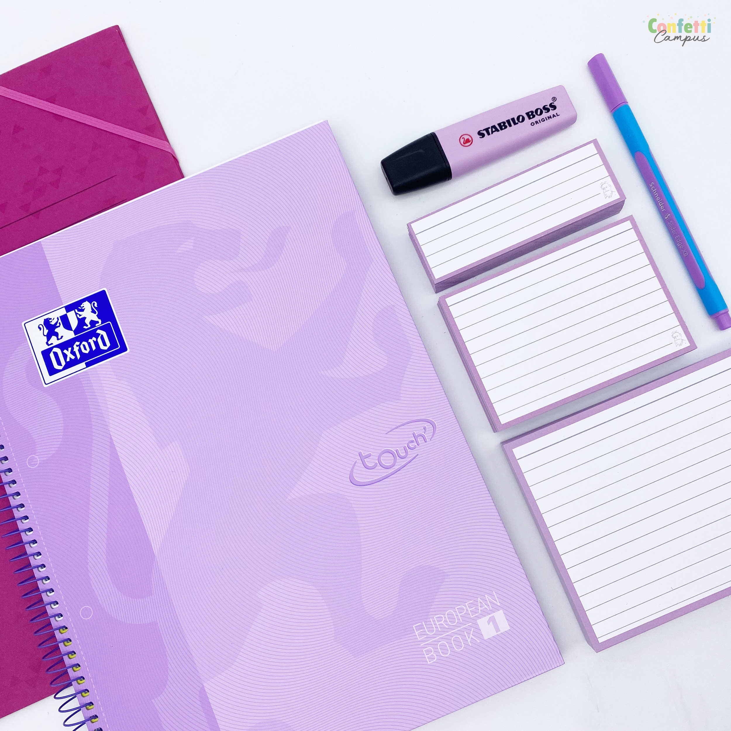 Kit Mes jolies notes de cours violettes
