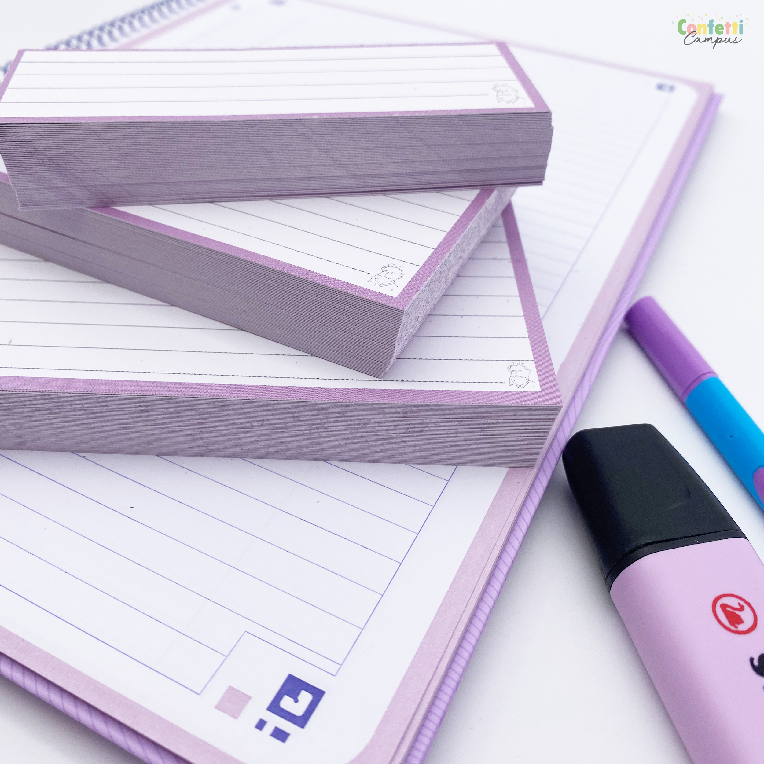 Kit Mes jolies notes de cours violettes