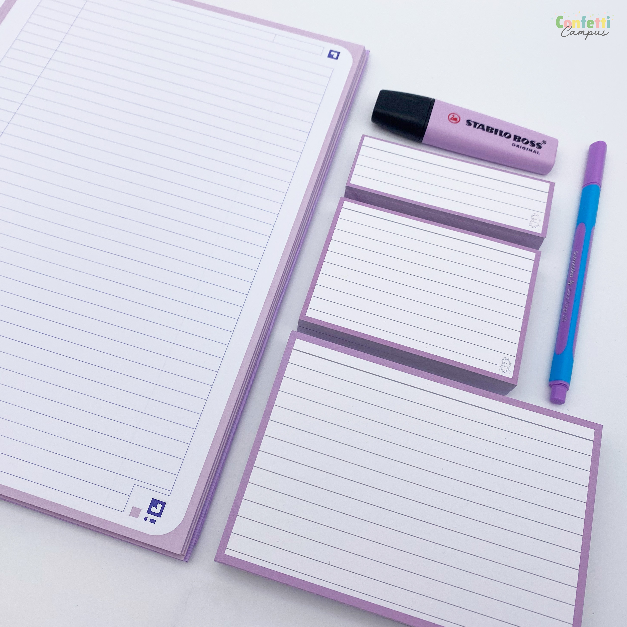 Kit Mes jolies notes de cours violettes