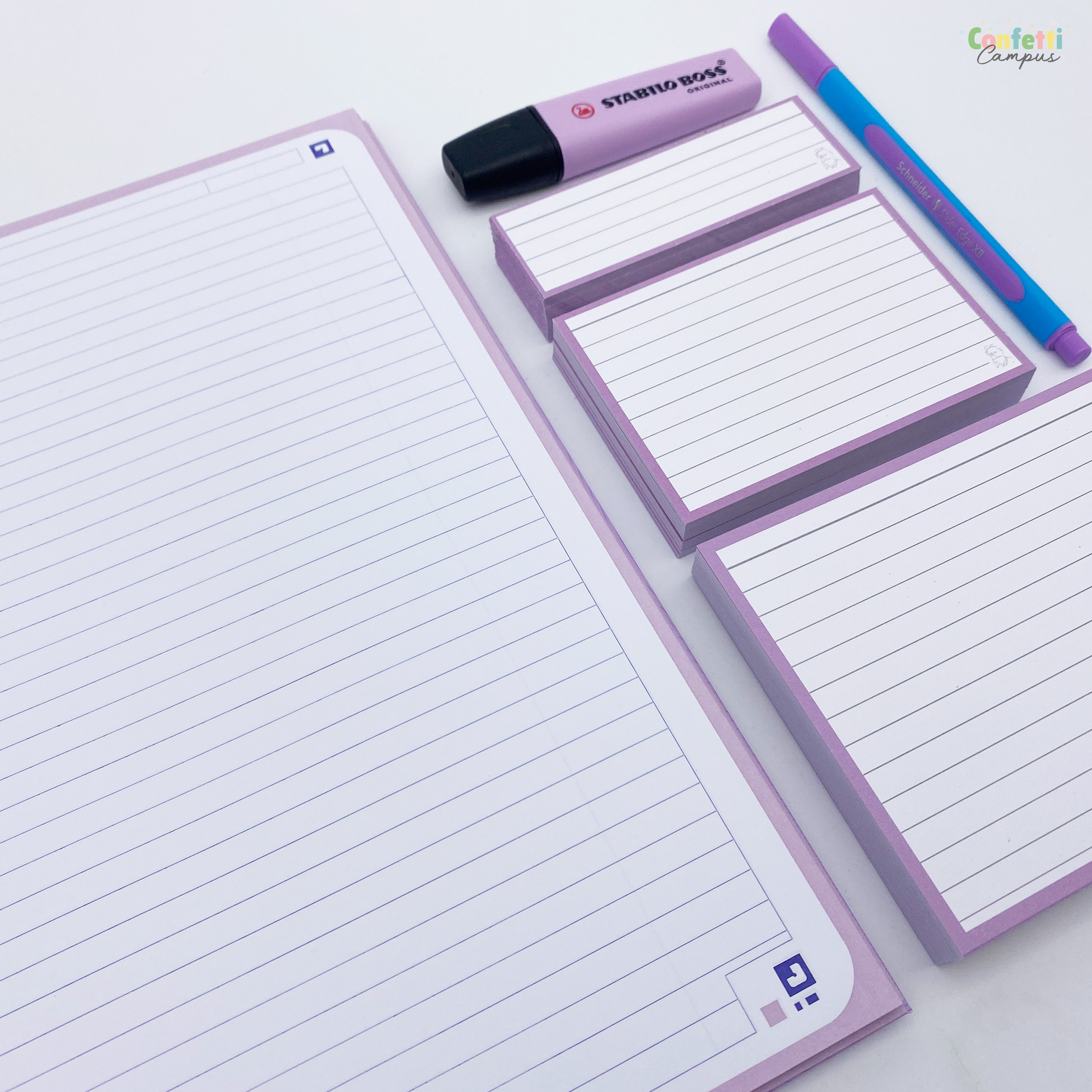 Kit Mes jolies notes de cours violettes