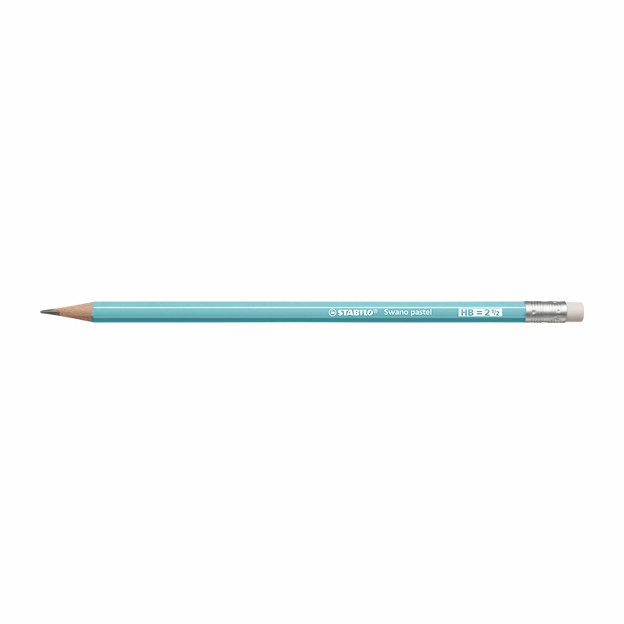 STABILO Swano® Crayon Graphite bout gomme HB Bleu pastel