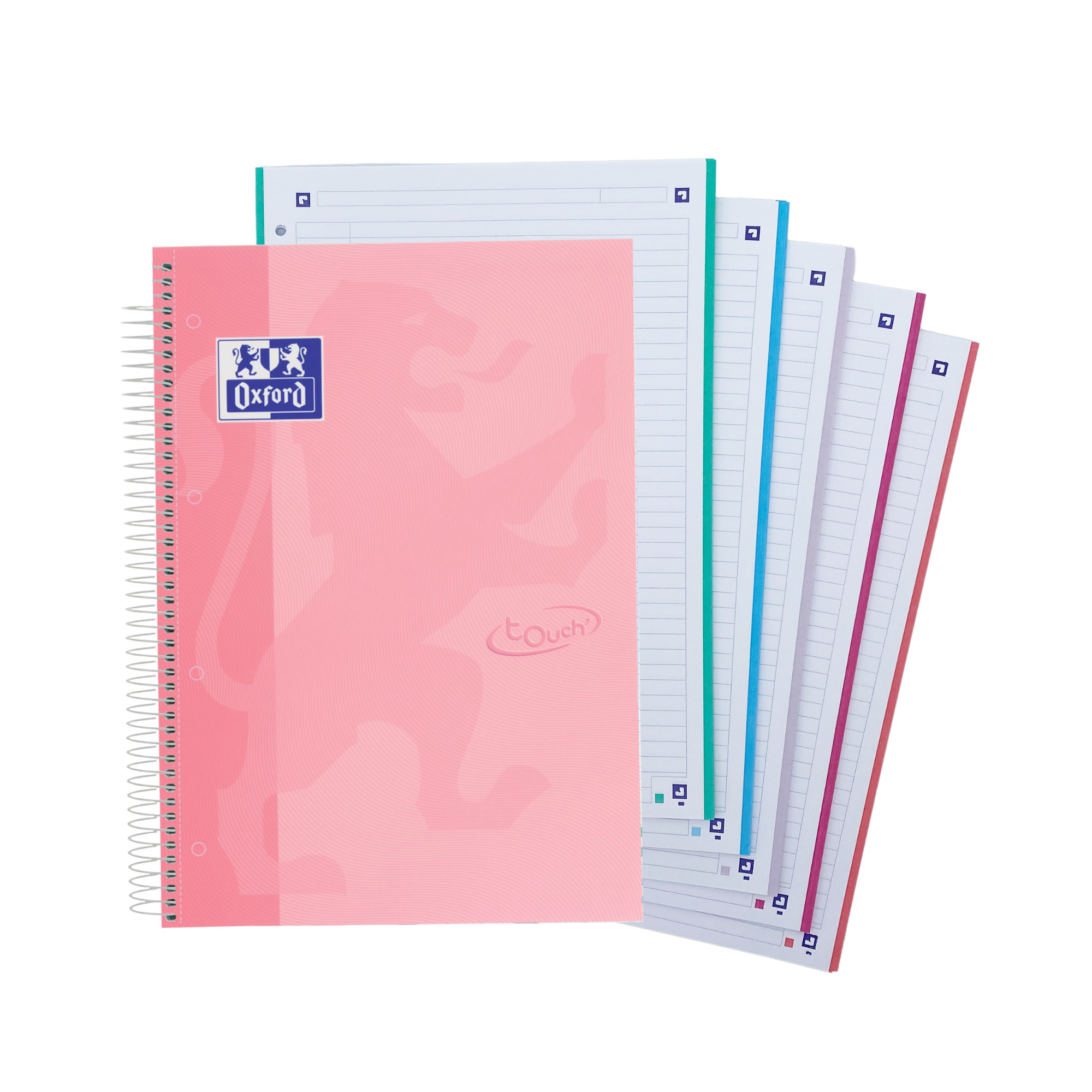 Lot de 5 Cahiers organiseurs OXFORD TOUCH : Assortiment Personnalisé