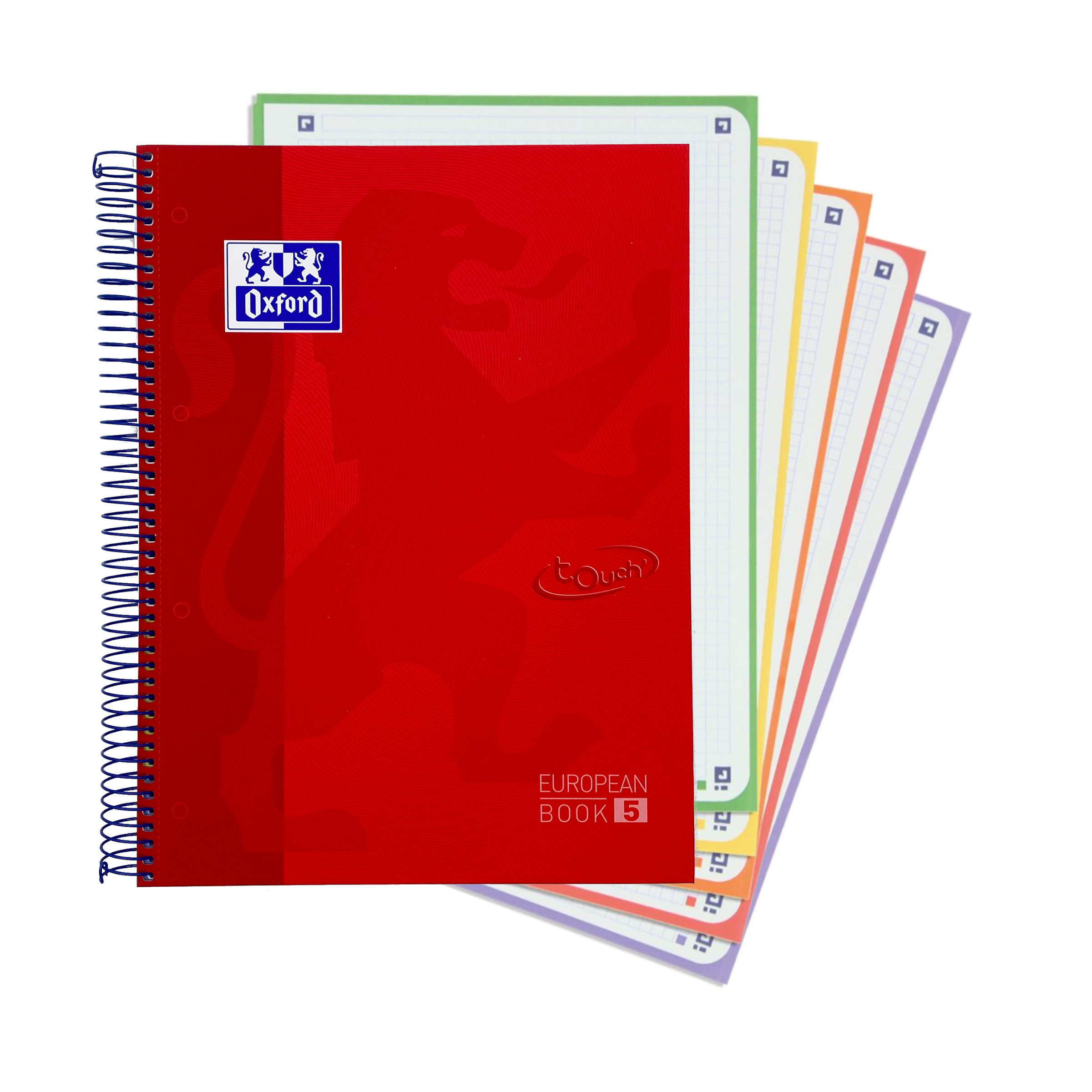 Lot de 5 Cahiers organiseurs OXFORD TOUCH : Assortiment Personnalisé