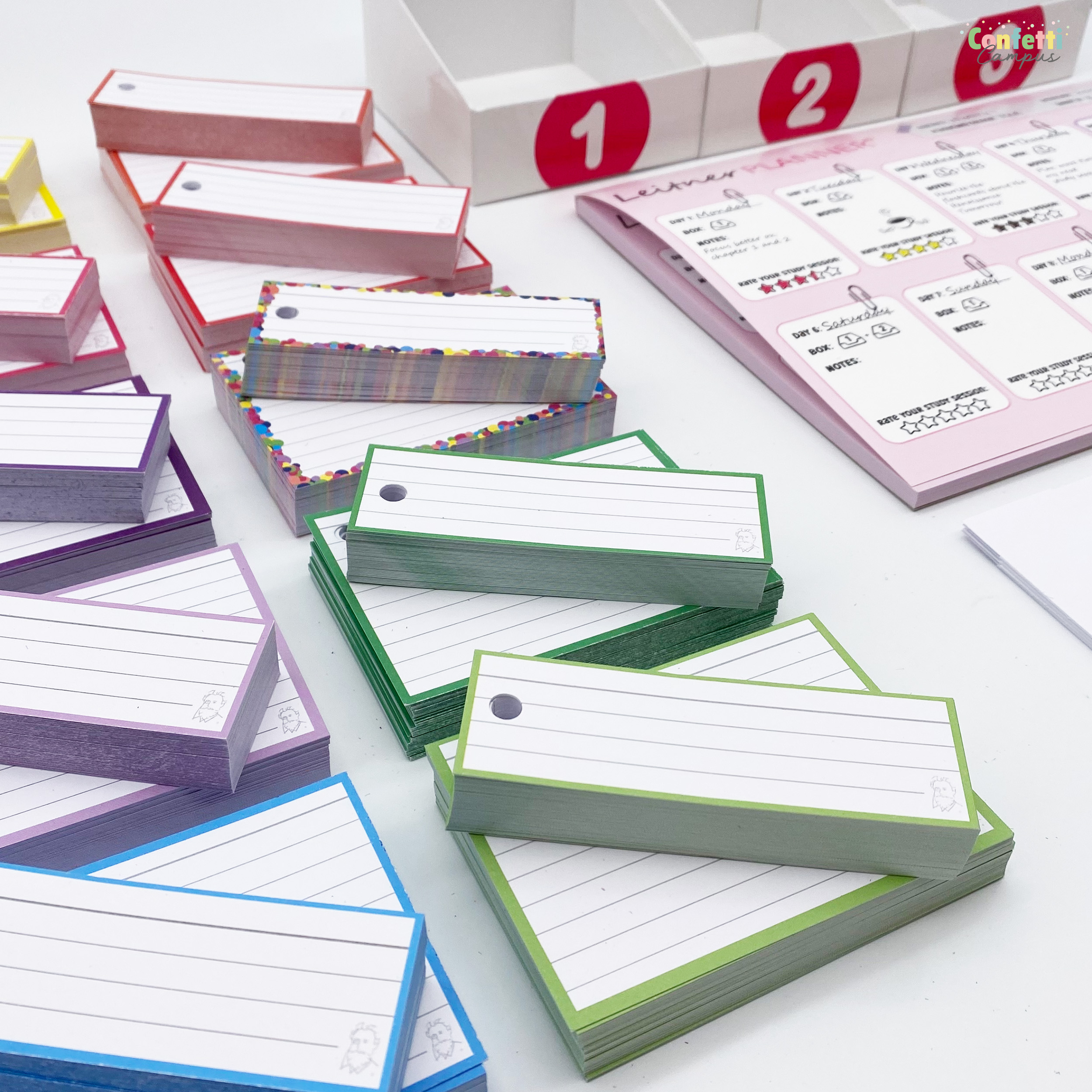 Kit EXAMS de 1000 Flashcards Leitner®