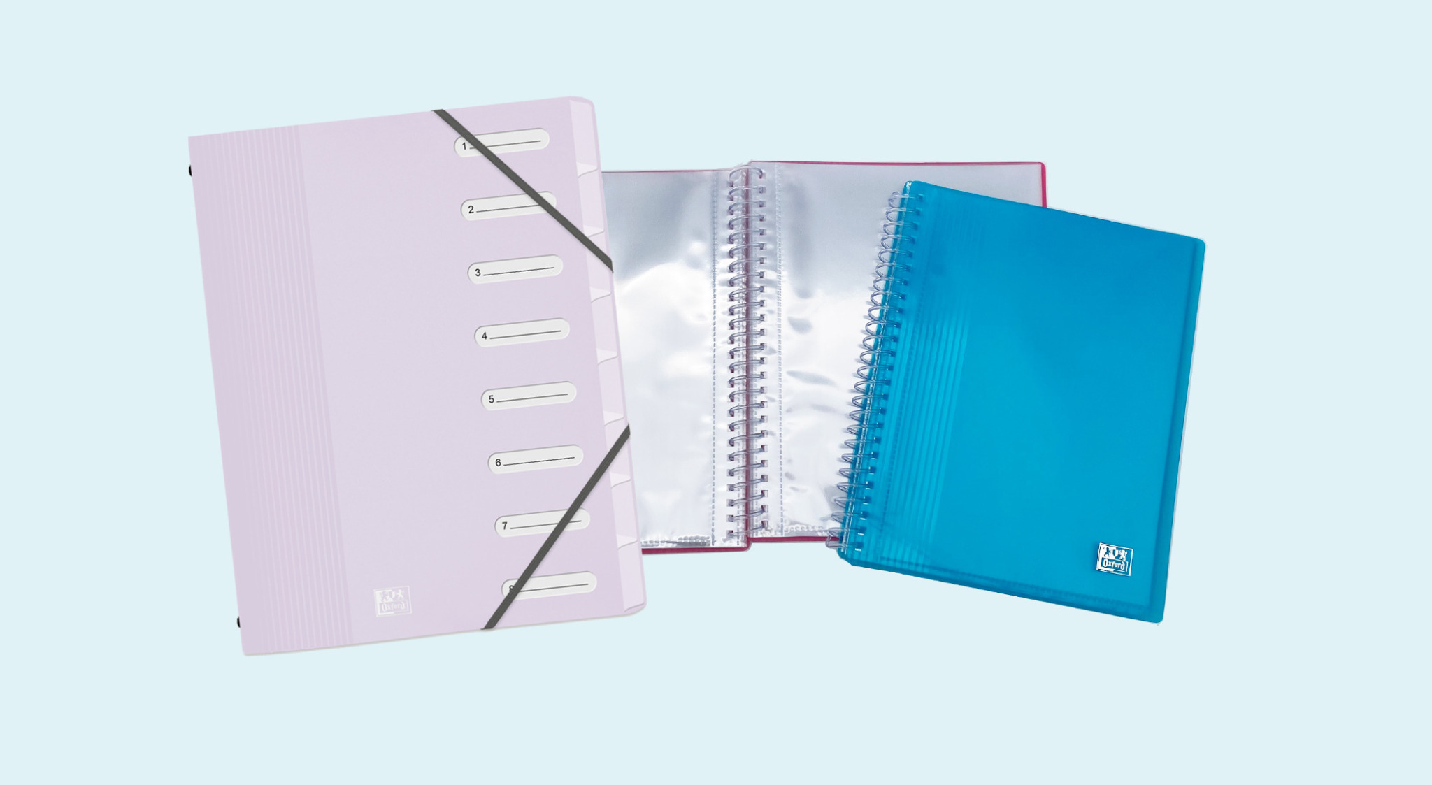 OXFORD Cahier A4+ à spirale 160 pages lignées méthode Cornell Bleu ...