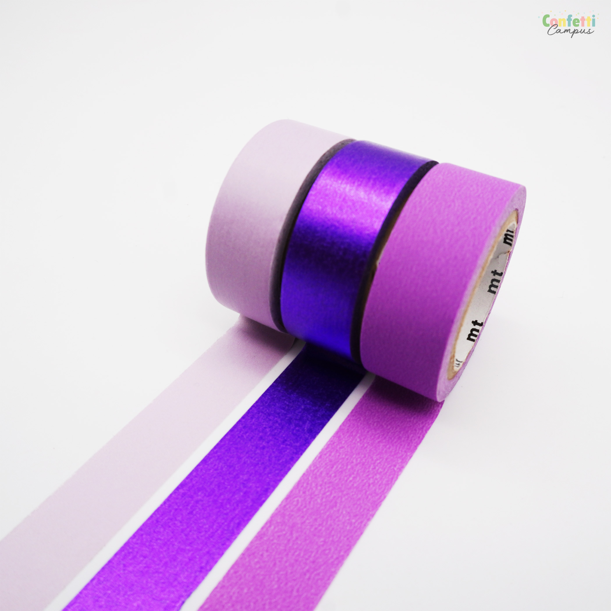 Lot de 3 rubans MT Masking tape violets