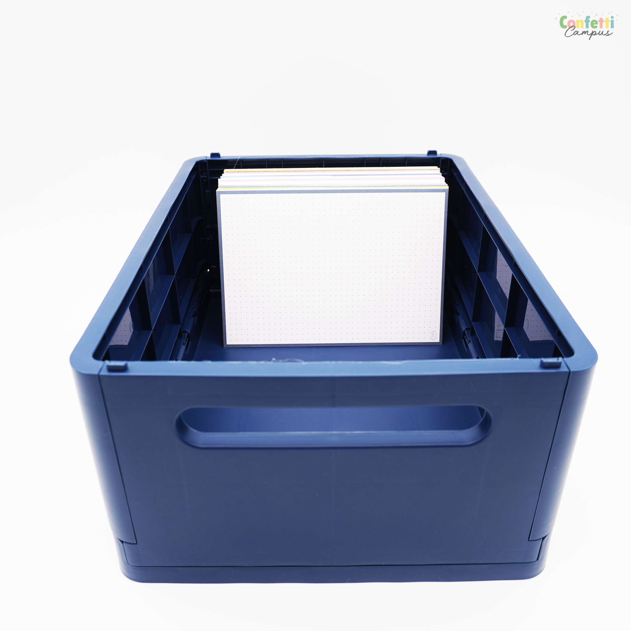 FORMA Boîte de rangement A4+ bleue nuit: Pratique et polyvalente