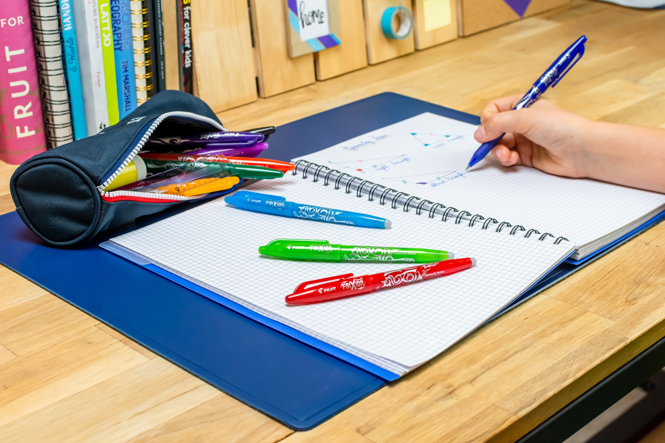 PILOT FriXion Ball - Set2Go - 4 stylos roller effaçables sur chevalet ...