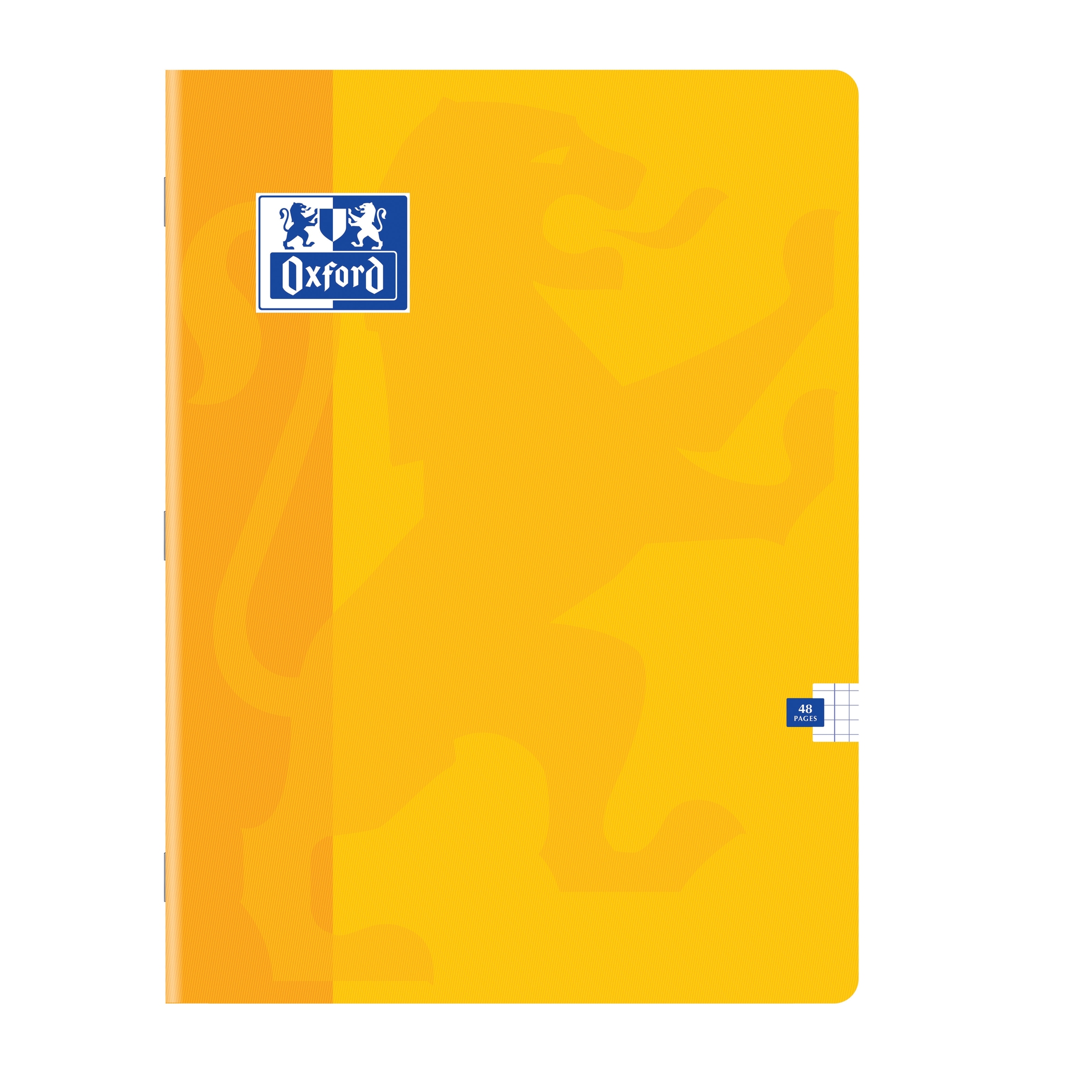 Cahier 24x32 Oxford Color Life 48 pages petits carreaux 5x5 Jaune tournesol