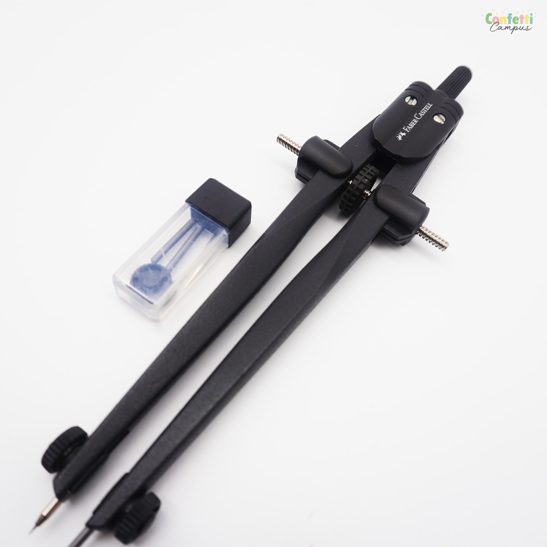 FABER CASTELL Stream Compas scolaire à réglage rapide Ø34cm Noir: Le ...