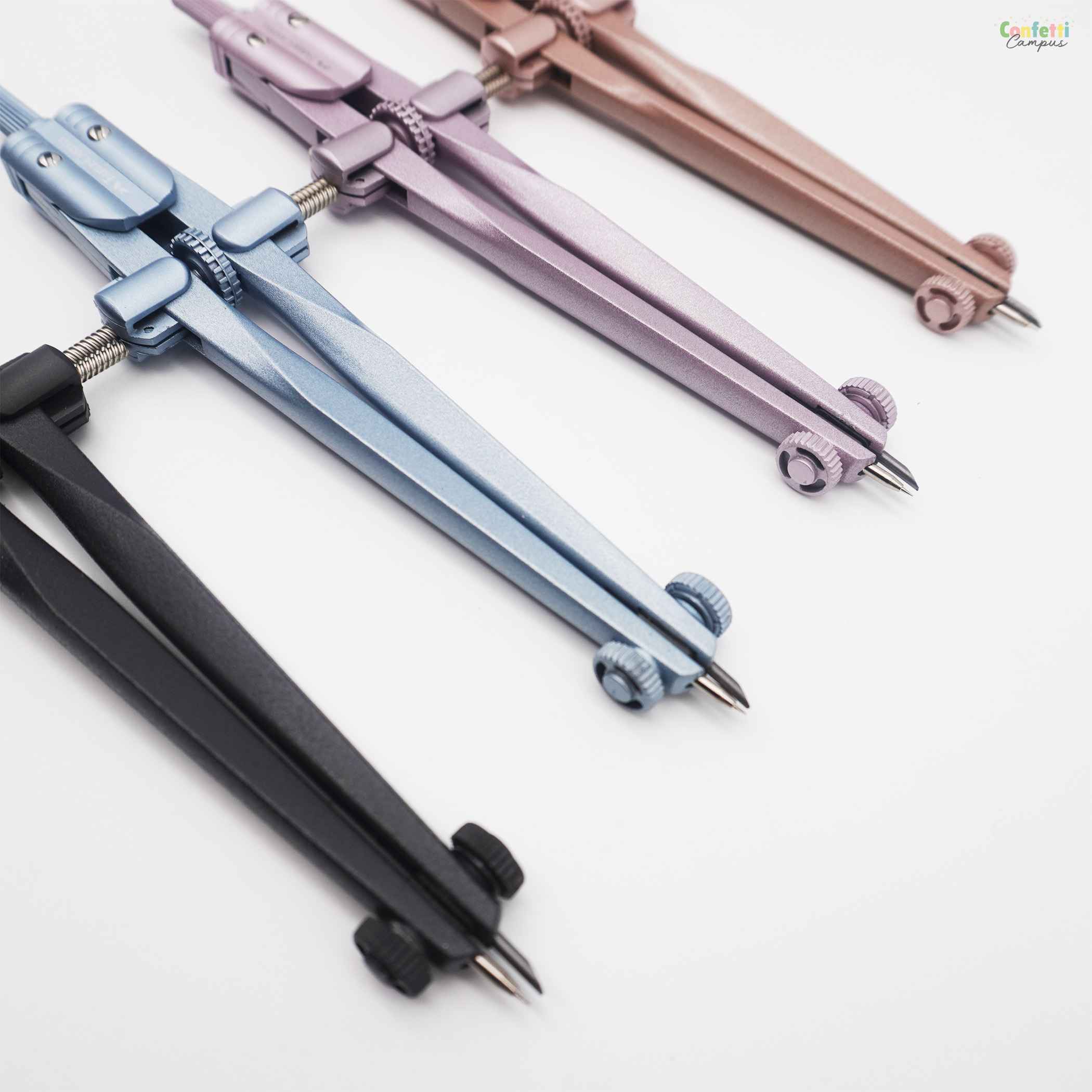 FABER CASTELL Stream Compas scolaire à réglage rapide Ø34cm Rose ...