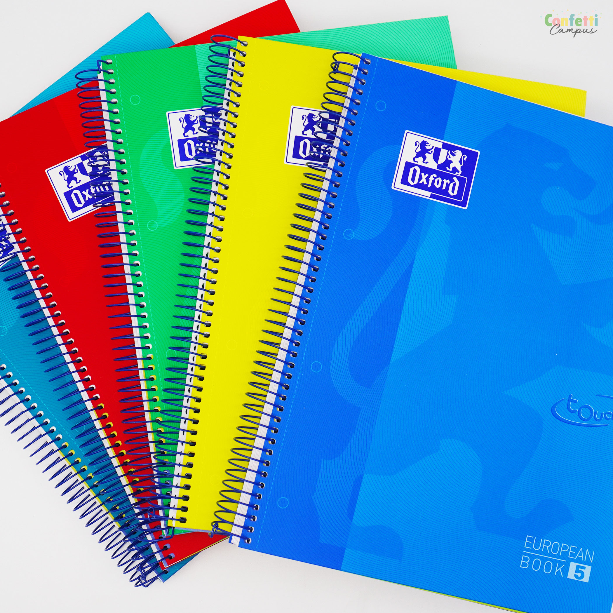 Lot de 5 Cahiers organiseurs OXFORD TOUCH : Assortiment Personnalisé