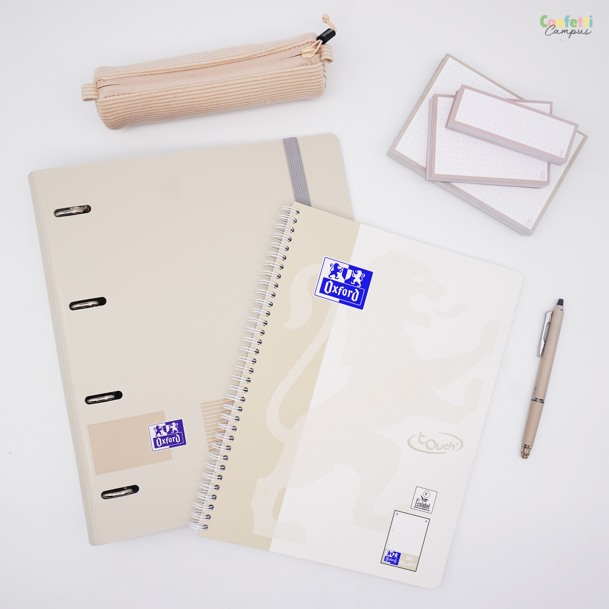 Mon organisation Skinny Note'N'File Beige