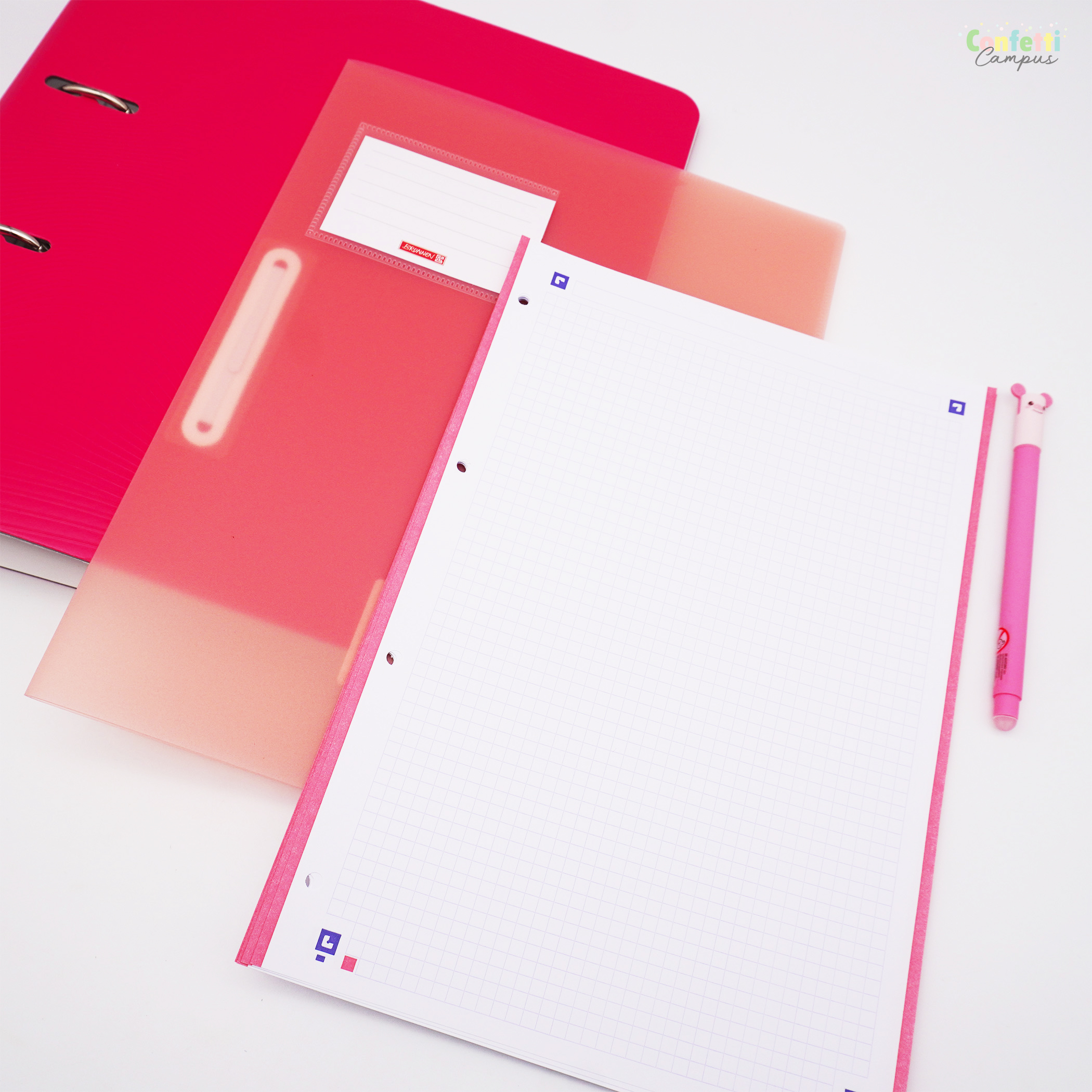 Mon organisation Skinny Note'N'File rose