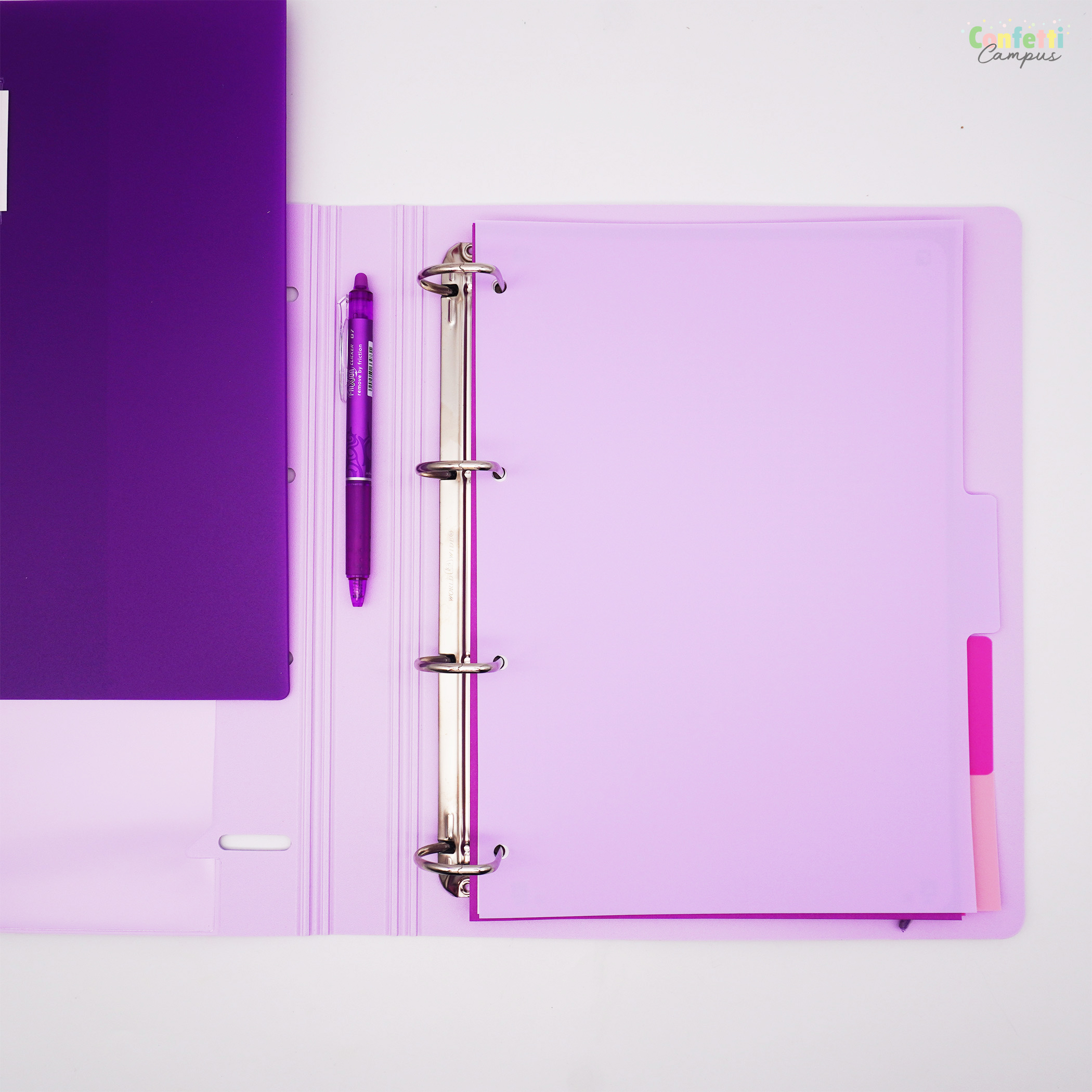 Mon organisation Skinny Note'N'File violet