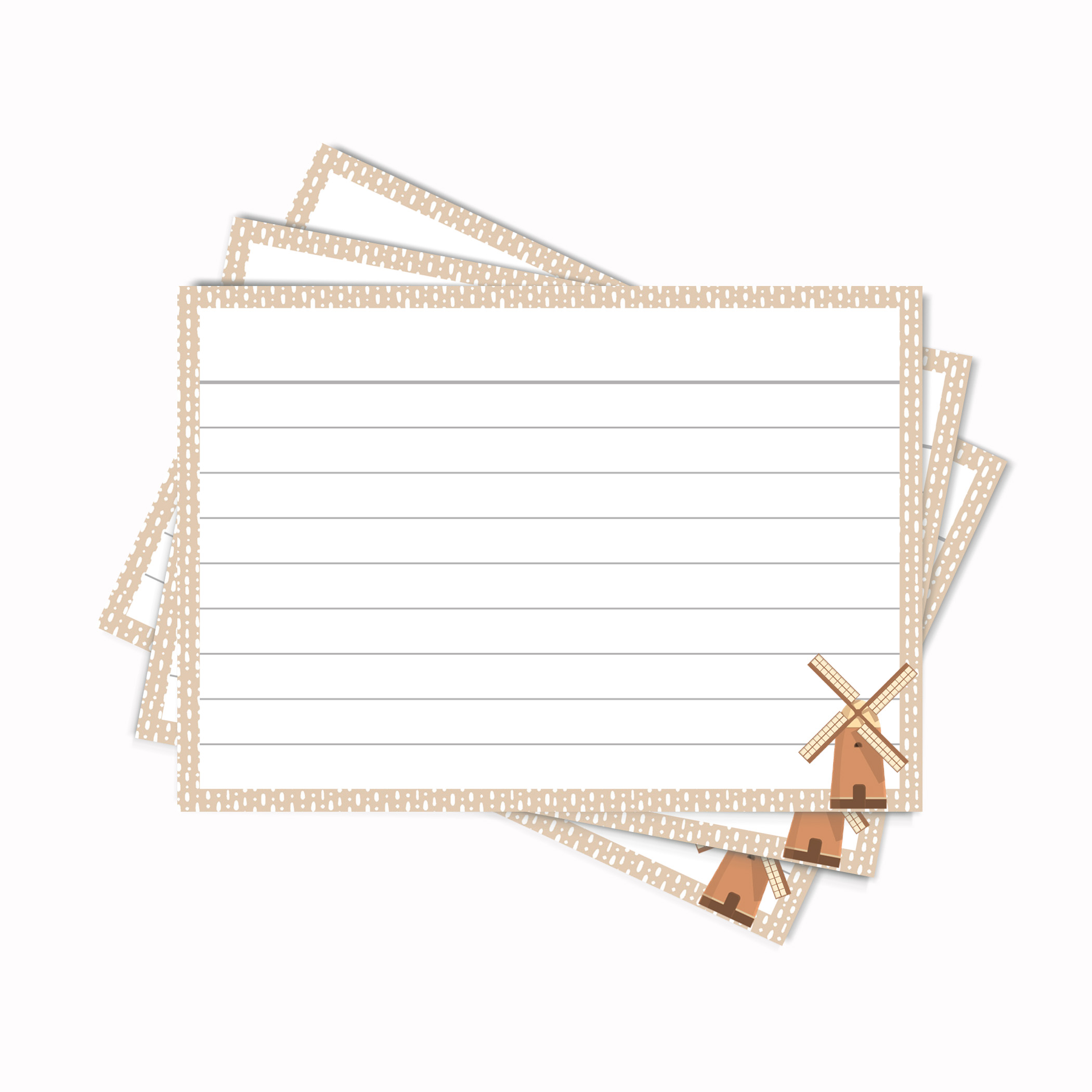 Confetti Campus - 50 Flashcards Leitner Dutch style A7 lignées cadre ...